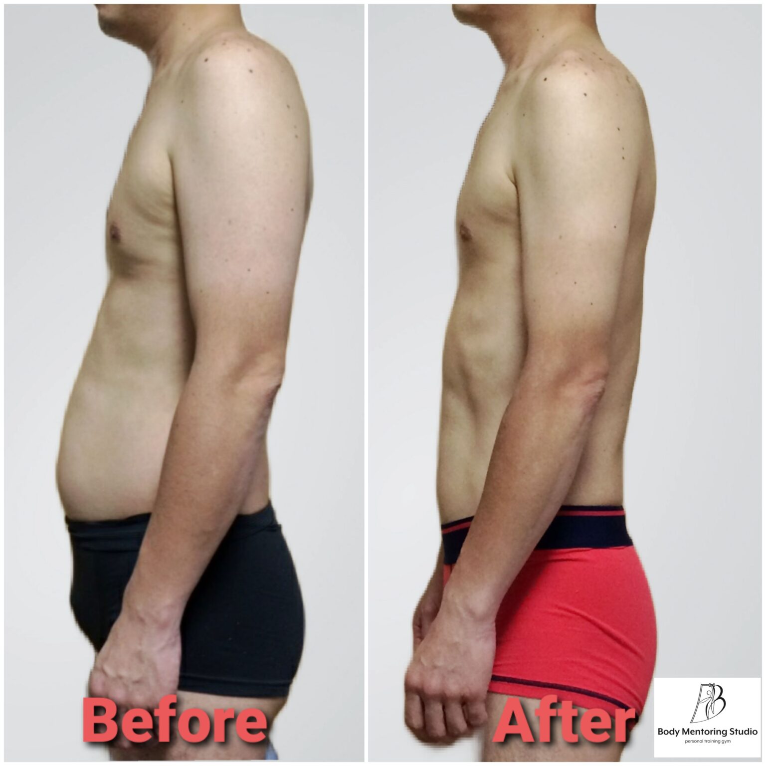 Before After 写真 男性 – 横浜パーソナルジムBodyMentoringStudio