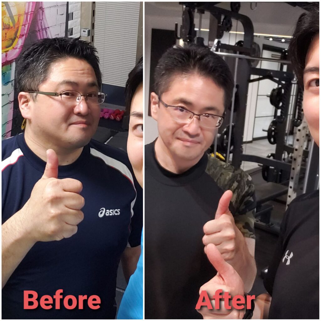 Before After 写真 男性 – 横浜パーソナルジムBodyMentoringStudio