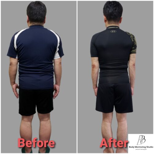 Before After 写真 男性 – 横浜パーソナルジムBodyMentoringStudio